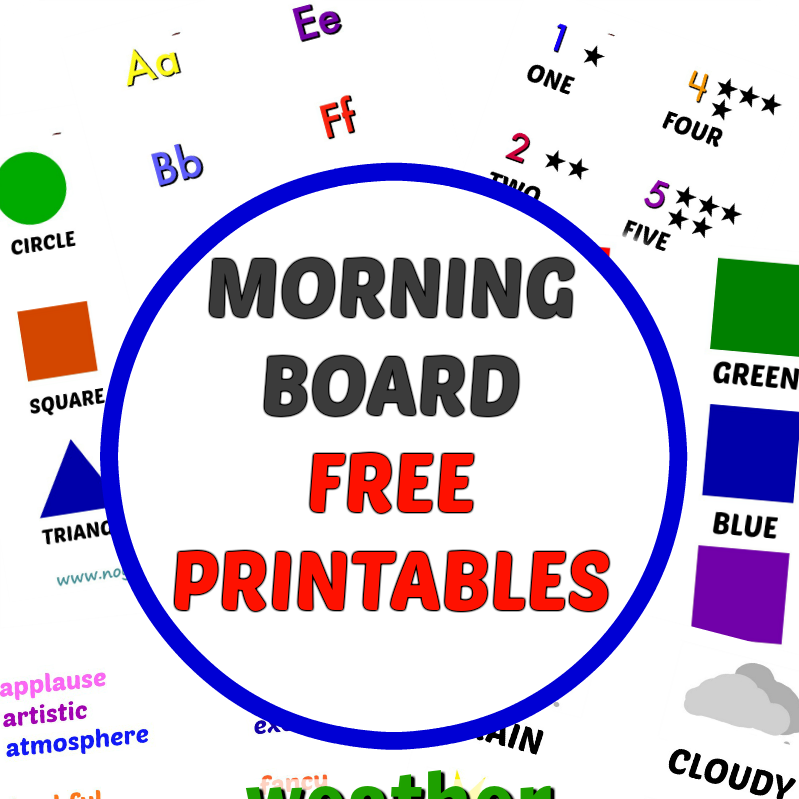 Morning Board Free Printables | No, YOU Need To Calm Down!