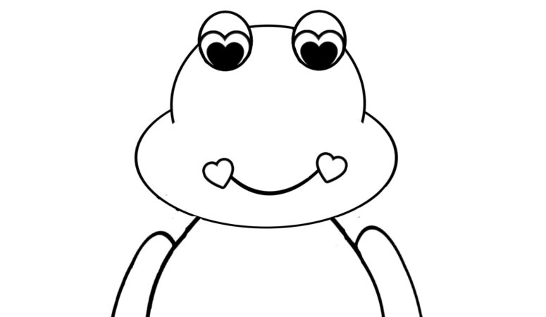 Cute Frog Valentine's Day Coloring Page - Free Printable | No, YOU Need ...