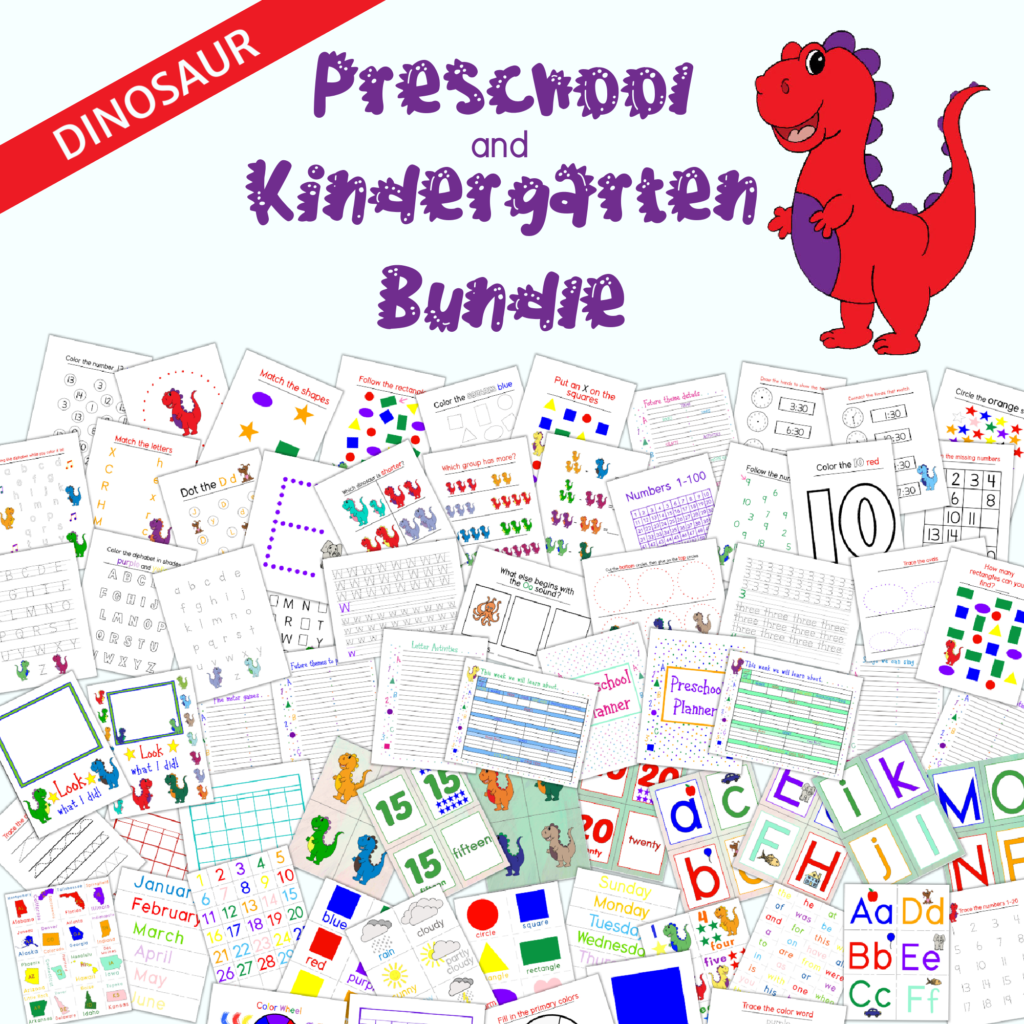 Dinosaur Preschool and Kindergarten Bundle | No, YOU Need To Calm Down!