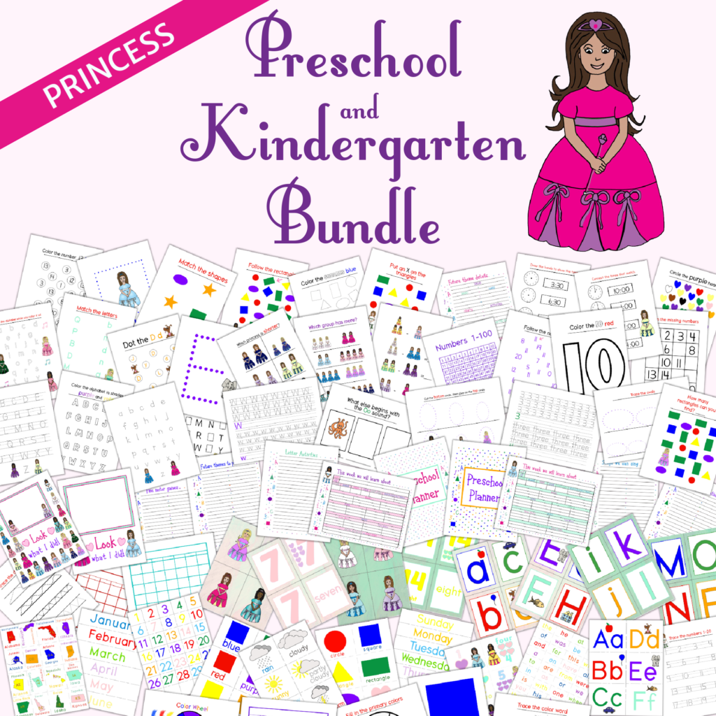 Princess Preschool and Kindergarten Bundle | No, YOU Need To Calm Down!