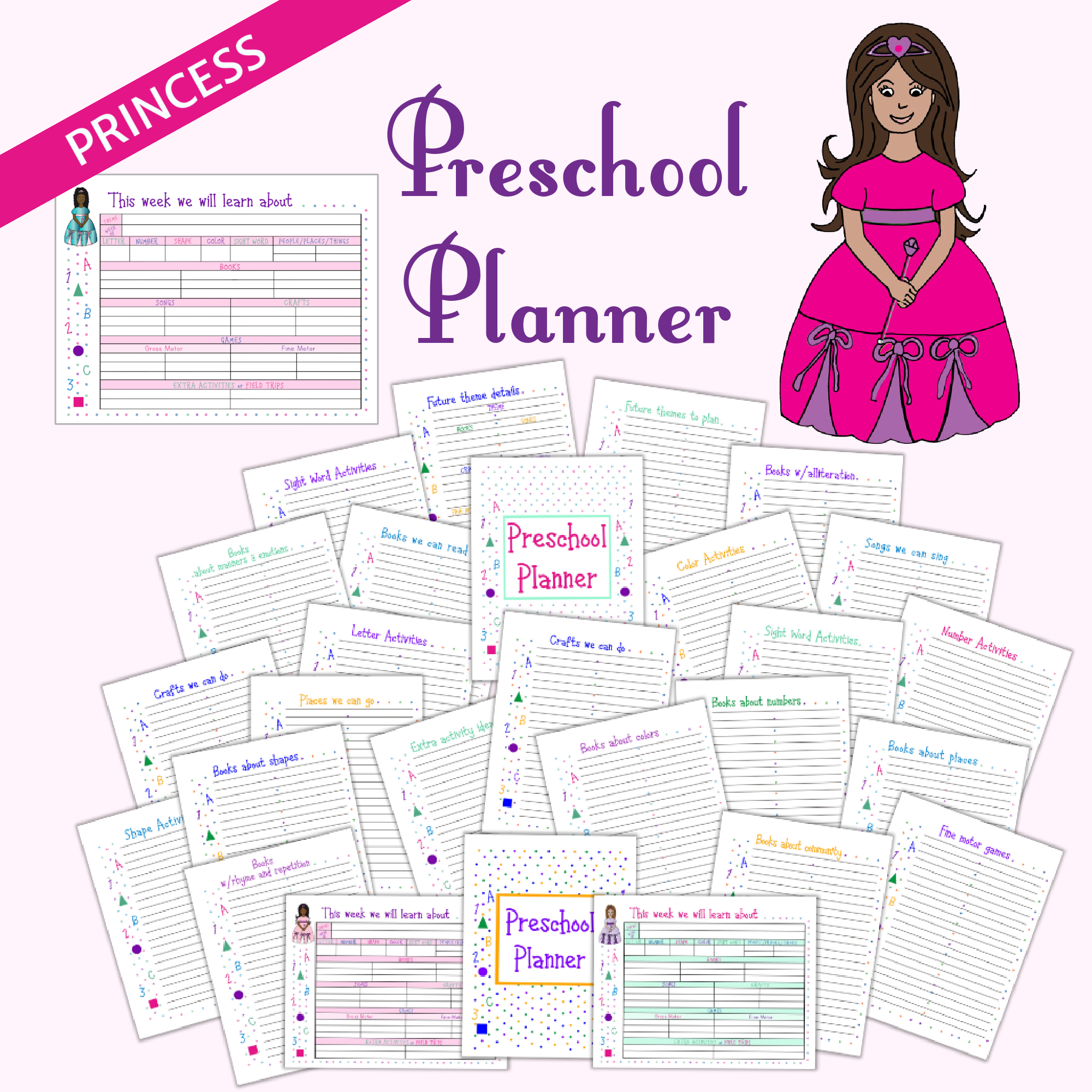 Princess Preschool Planner | No, YOU Need To Calm Down!